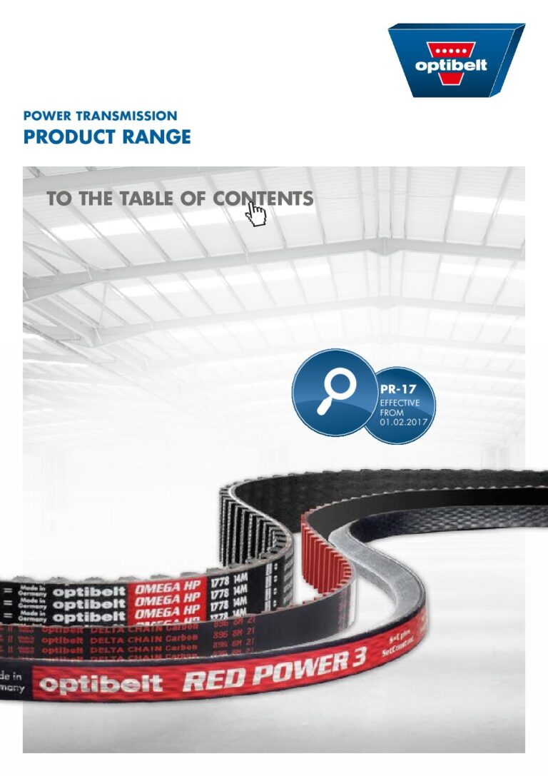 Cataloghi Optibelt - Cinghie Shop